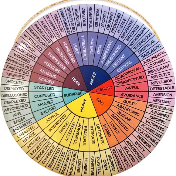 Art | Feelings Chart Color Wheel Poster Mood Meter Poster For Self ...